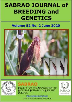 SABRAO JOURNAL of BREEDING and GENETICS ISSN 1029-7073; eISSN 2224-8978 ...